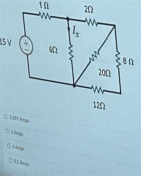 solved find the current ix in the circuit below