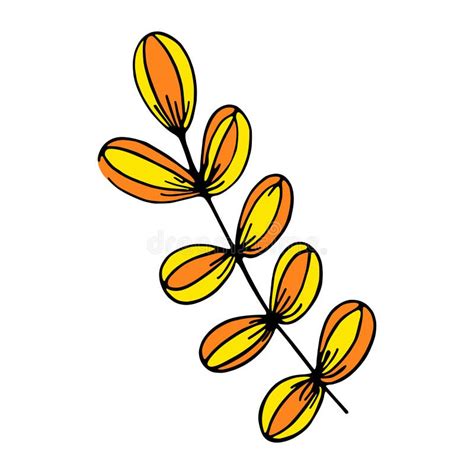 Isolated Sketch Of A Tree Leaves Stock Vector Illustration Of Tree Drawing 225196187