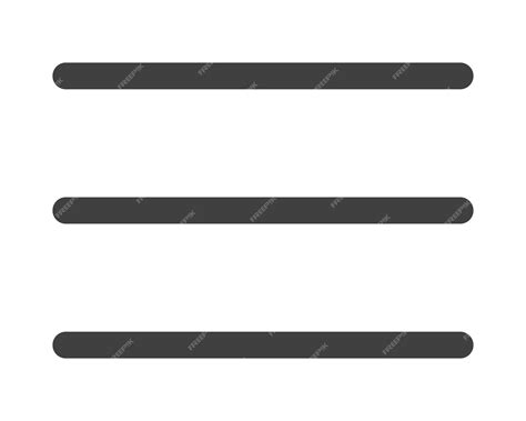 Premium Vector Hamburger Menu Icon Buttons For Website Ui Navigation