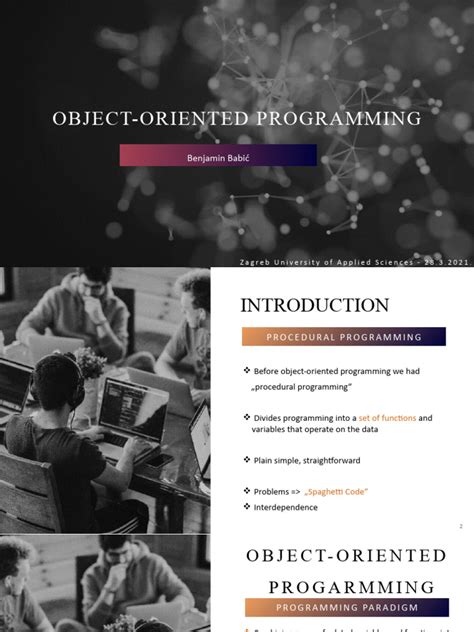 Object Oriented Programming Ppt Benjamin Babić Pdf Class Computer Programming