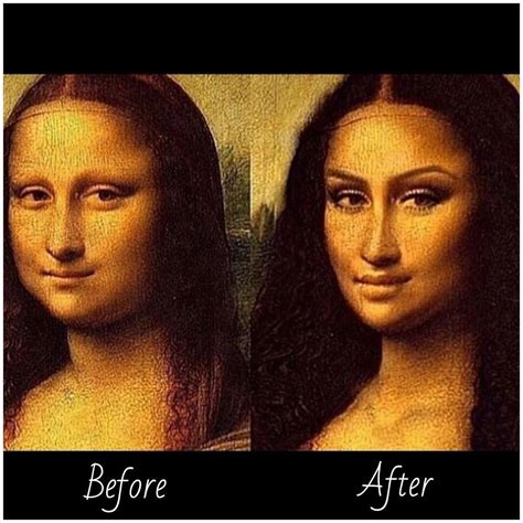 Mona Lisa With Makeup