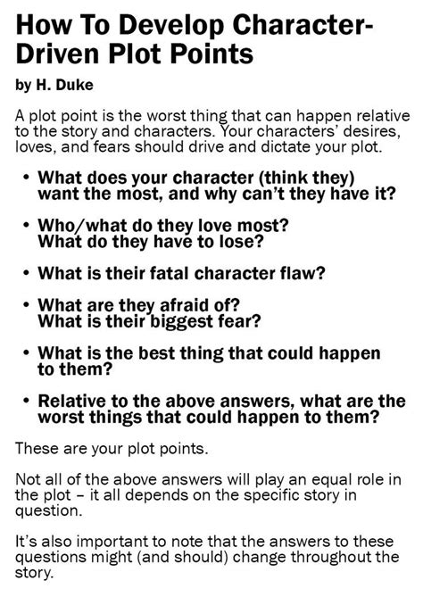6 Questions To A Character Driven Plot Artofit