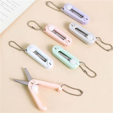 Creative Mini Stainless Steel Foldable Retractable Scissors Shopee Malaysia