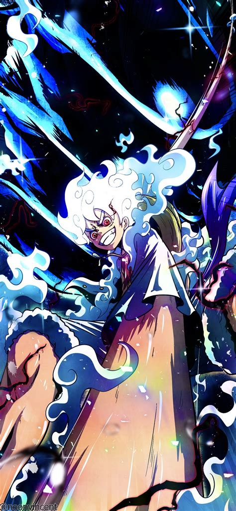 Smiling Sun God Nika Anime Boys Monkey D Luffy Vincentnoon Gear