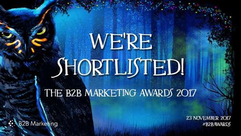 Short Listed For The B2b Marketing Awards For Live Event Of The Year A