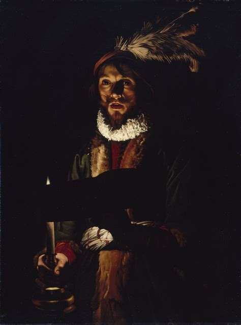 adam de coster a man singing by candlelight 1625 1635 r museum