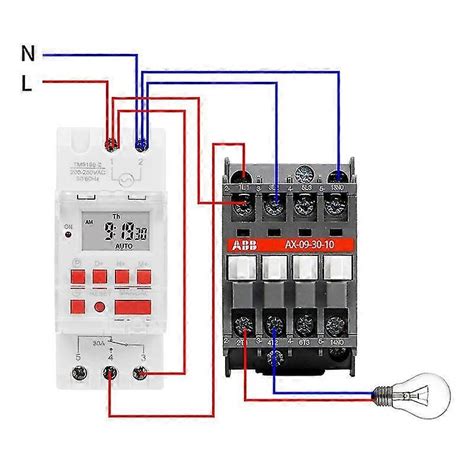 Tm919b 220v 30a Programmable Digital Timer Switch Din Automatic Cycle