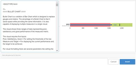 D3 Bullet Chart Infor Marketplace