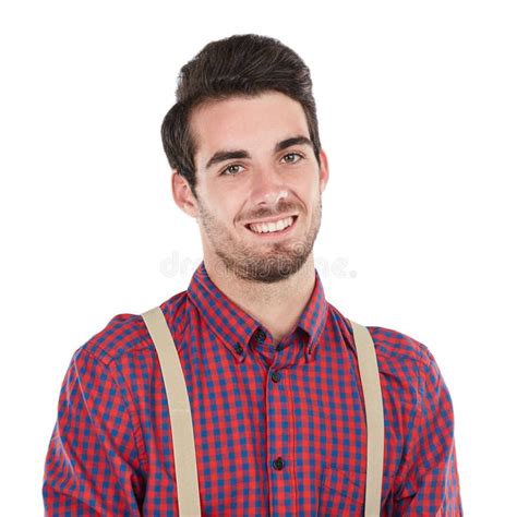 Man Studio Portrait And Smile With Confidence Happy And Nerd