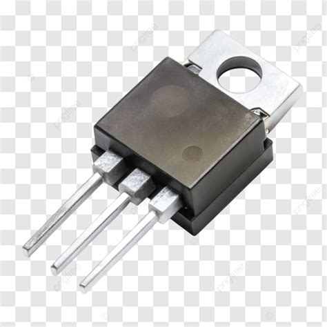 Detailed View Of A Modern Mosfet Transistor Showcasing Semiconductor Technology And Construction