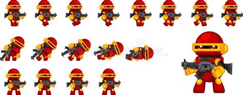 Robot Character Sprite Stock Illustrations 34 Robot Character Sprite Stock Illustrations