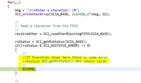 tms320f28377s xds100 v2 nothing out of the serial port c2000