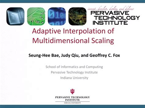 Ppt Adaptive Interpolation Of Multidimensional Scaling Powerpoint