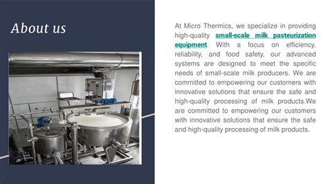 Ppt Empowering Small Scale Milk Pasteurization With Cutting Edge Equipment Powerpoint