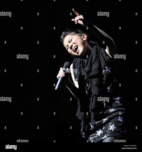The G E M Singer Performing On The Stage In Toronto For Charity Concert For Mon Sheong