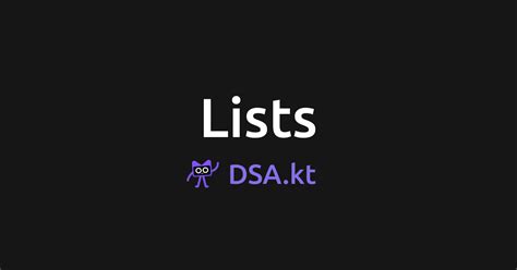 Dsakt Github Io Content En Docs A Lists Md At Master Dsakt Dsakt Github Io Github