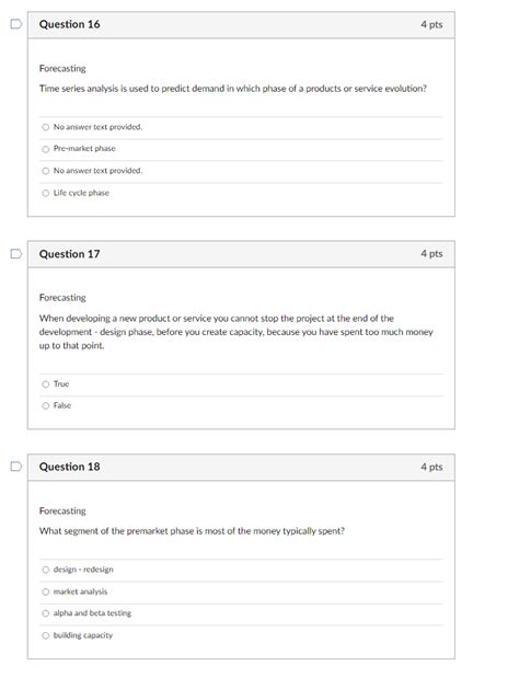 Solved Question Pts Forecasting Time Series Analysis Is Chegg