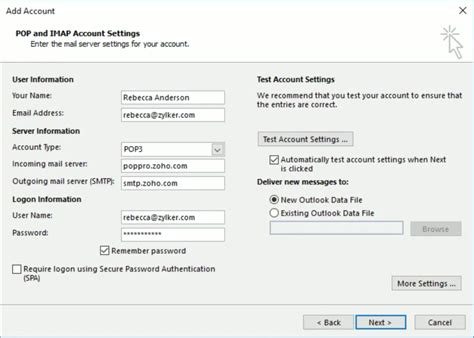 Steps To Configure Zoho Mail Account As POP In Outlook