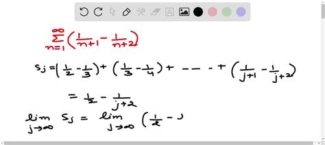 Solvedfind A Formula For The Partial Sums Of The Series For Each