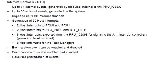 Am6548 Pru Interrupt Feature Processors Forum Processors Ti E2e Support Forums