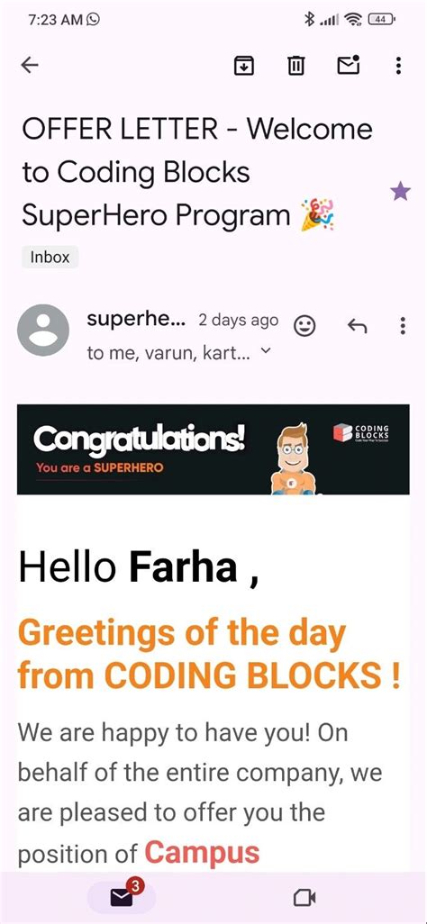 Farha Kousar On Linkedin Codingblocks Superhero Codingcommunity Codingblocks Techjourney