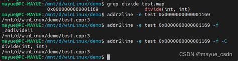 linux addr2line 命令 addr2line命令用法 csdn博客