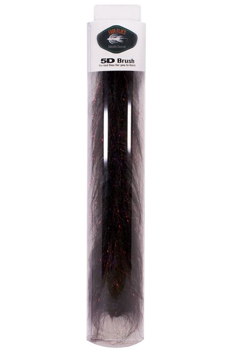 Fair Flies Bleeding Leech Black 5d Brush Salmon River Fly Box