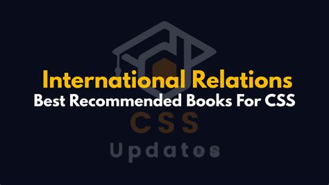 International Relations Books For Css Pdf Css Updates