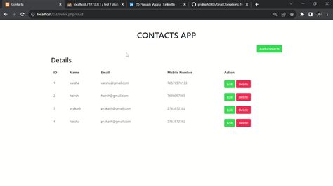Prakash Vuppu On Linkedin Create Read Update Delete Php Phpdevelopers Hiring Recruiters