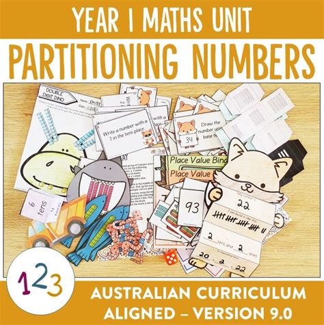 Year 1 Partitioning Numbers Maths Unit Ridgy Didge Resources Math Year 1 Maths Maths Lessons