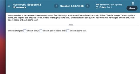 Solved Homework Section 6 3 Homework Question 3 6 3 13 Be