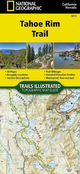 National Geographic Tahoe Rim Trail Topographic Map Guide Rei Co Op