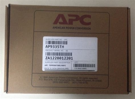 APC Ap Th Temperature Humidity Sensor Black Ap Th And Temperature Humidity Sensor