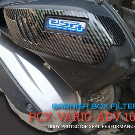 Jual Garnish Carbon Box Filter Pcx Vario Adv Aksesoris Pcx Carbon Hhh