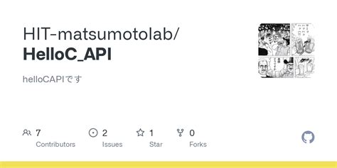 Github Hit Matsumotolabhellocapi Hellocapiです