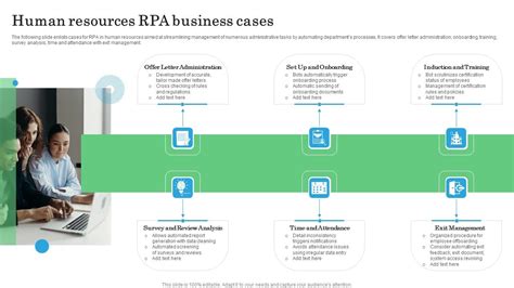 Human Resources RPA Business Cases Demonstration PDF