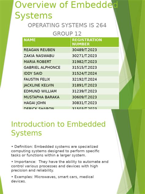 Overviewofembeddedsystems Pdf Embedded System Internet Of Things