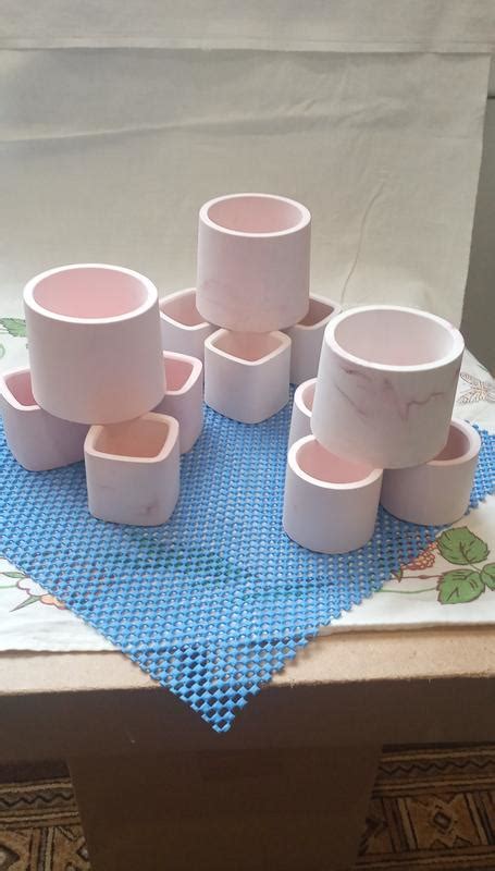 Кашпо набір із гіпсу набір із 4шт ціна 60грн мінімальне замовлення від 100грн — ціна 60 грн у