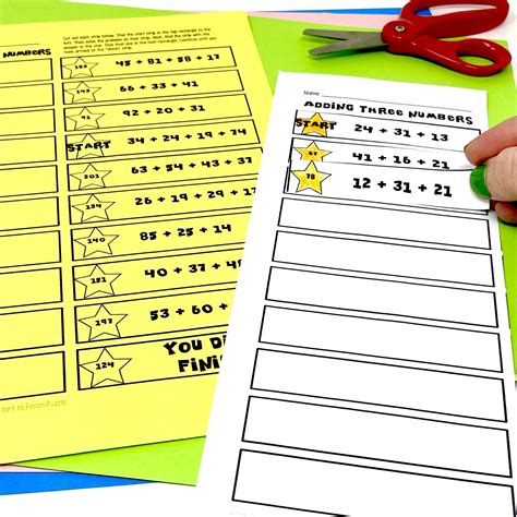 Adding Multiple Addends Regrouping And Non Regrouping Math Puzzle