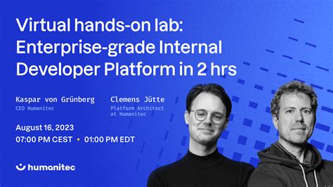 Webinar Virtual Hands On Lab Enterprise Grade Internal Developer