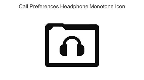 Call Preferences Headphone Monotone Icon In Powerpoint Pptx Png And