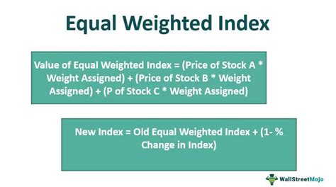 Equal Weighted Index What Is It Formula Example