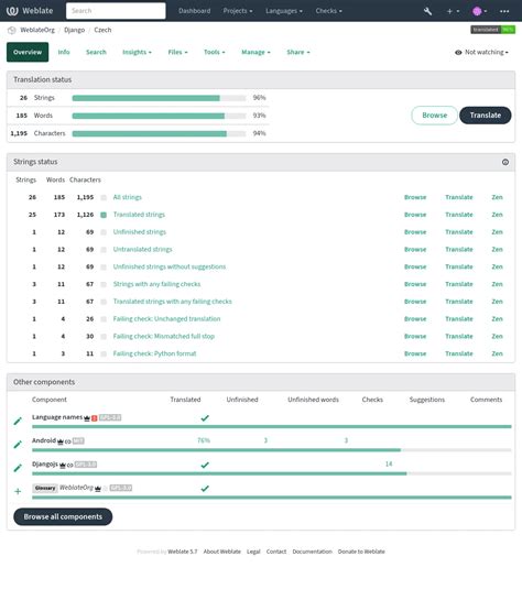 使用 Weblate 进行翻译工作 Weblate 57 文档 使用 Weblate 进行翻译工作 Weblate 57 文档