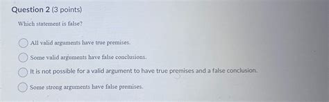 Solved Question 2 3 ﻿pointswhich Statement Is Falseall