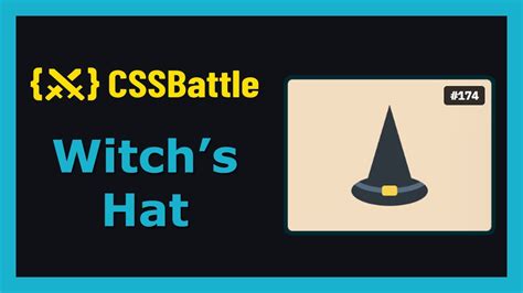 Css Battle Solution Target 174 Witchs Hat Css3 Css Challenge
