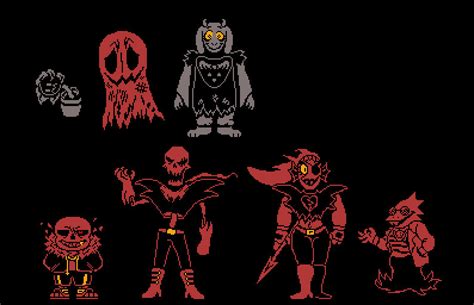 Old Underfell Full Cast Wip By Yocitoe On Deviantart