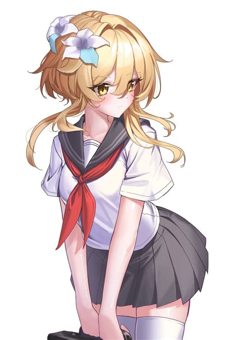 Lumine Genshin Impact Drawn By Iznal Danbooru