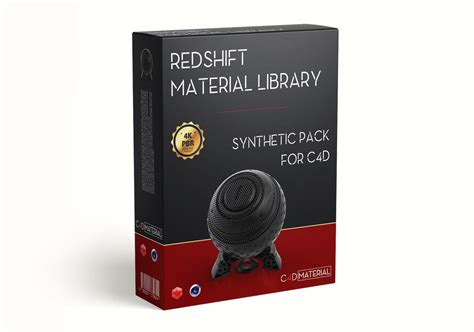 redshift material library c4d synthetic pack 4k pbr