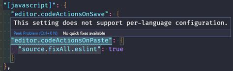 Add CodeActionsOnSave Per Language Issue 103775 Microsoft Vscode