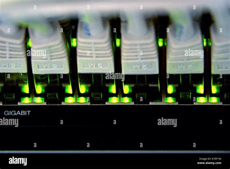 Gigabit Ethernet Connection Stock Photo Alamy